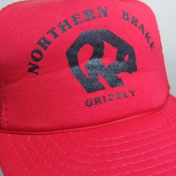 Accessories | Vintage 9s Grizzly Northern Brake Bear Logo Foam Trucker ...